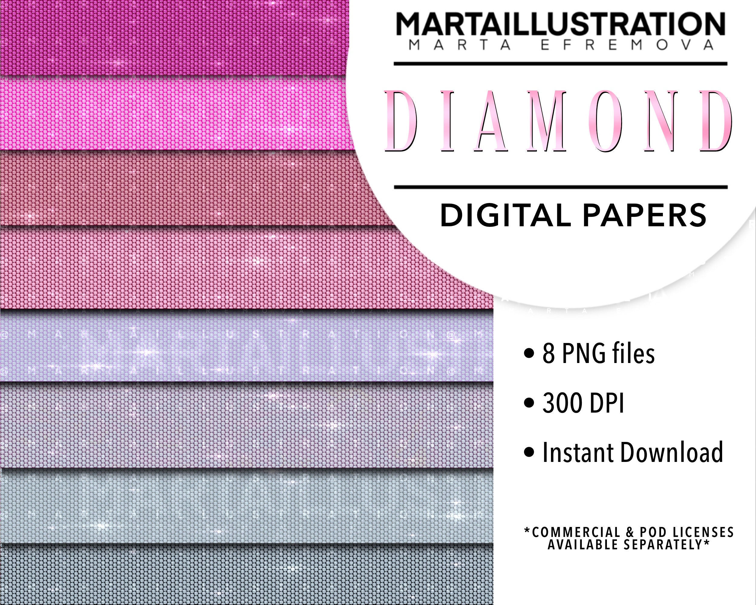 DIAMOND DIGITAL PAPERS, Diamonds, Digital Paper, Diy Logo, Diy Paper ...