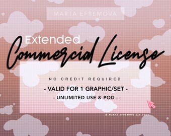 Extended Commercial License 1000 Units of One Bundle of Designs - Etsy