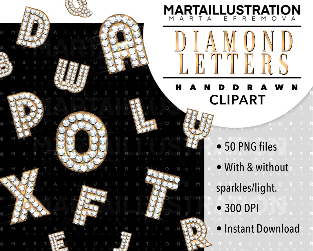 DIAMOND LETTERS, Diamond Alphabet, Diamond Text, Diy Logo, Diy Letters ...