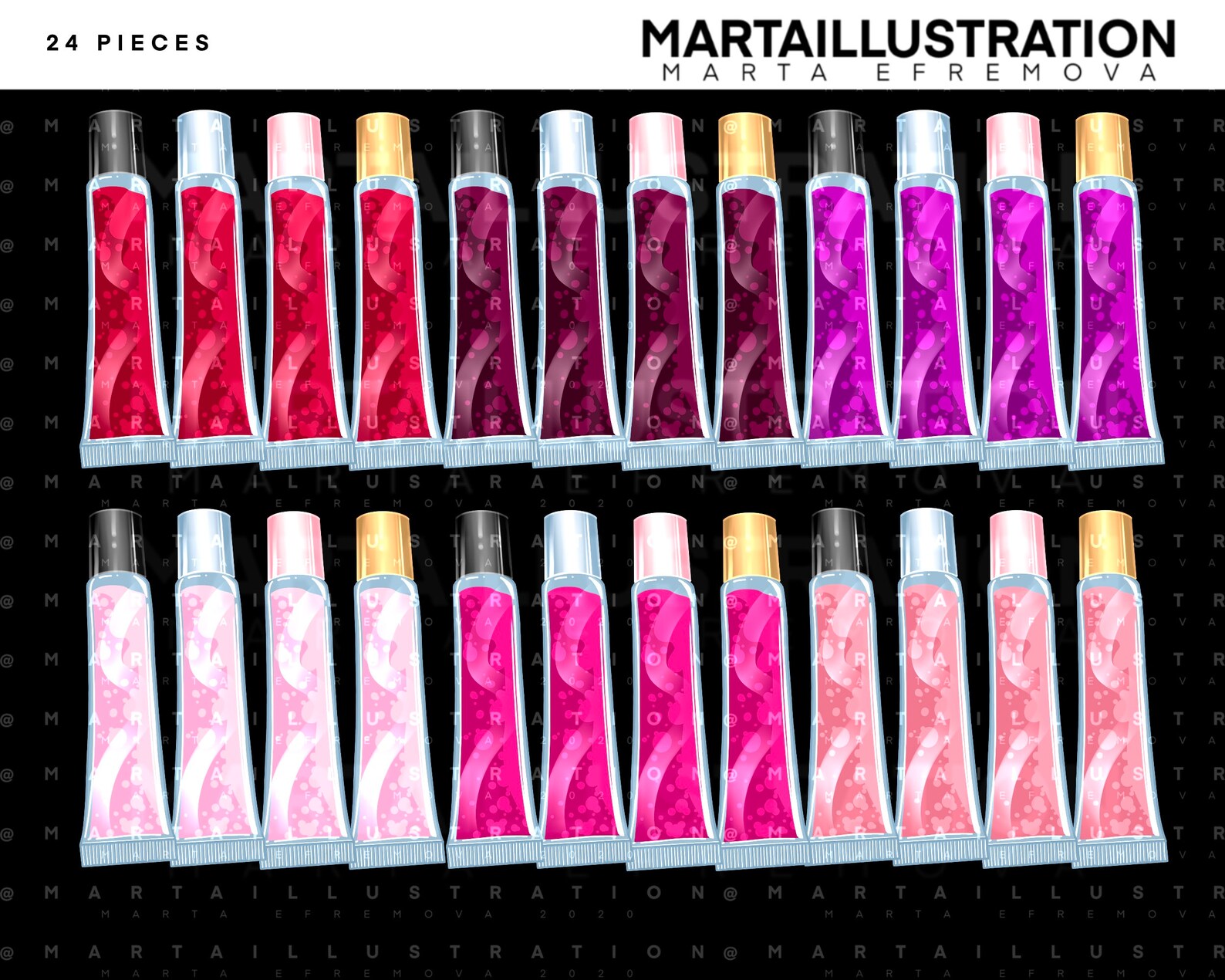 LIPGLOSS Clipart Makeup Clipart Glam Clipart Makeup Png | Etsy