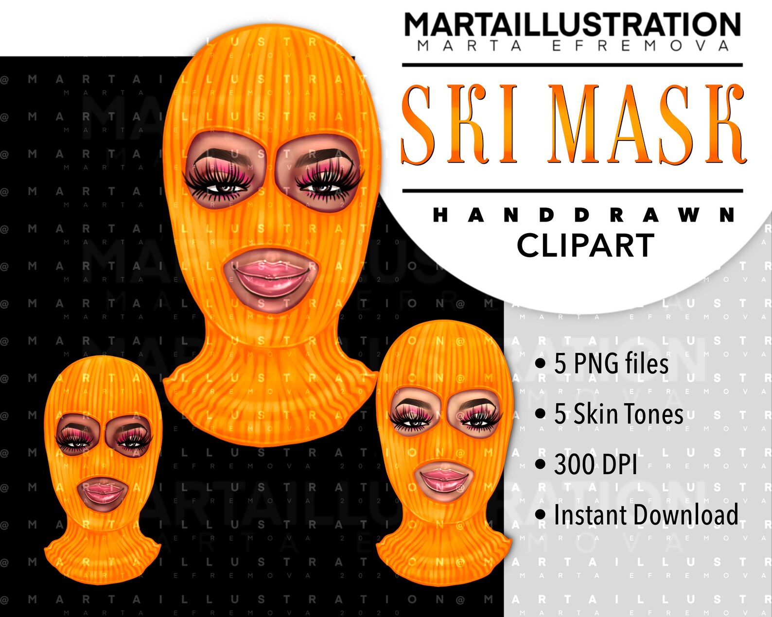 SKI MASK CLIPART Ski Mask Png Pink Ski Mask Clipart Ski - Etsy