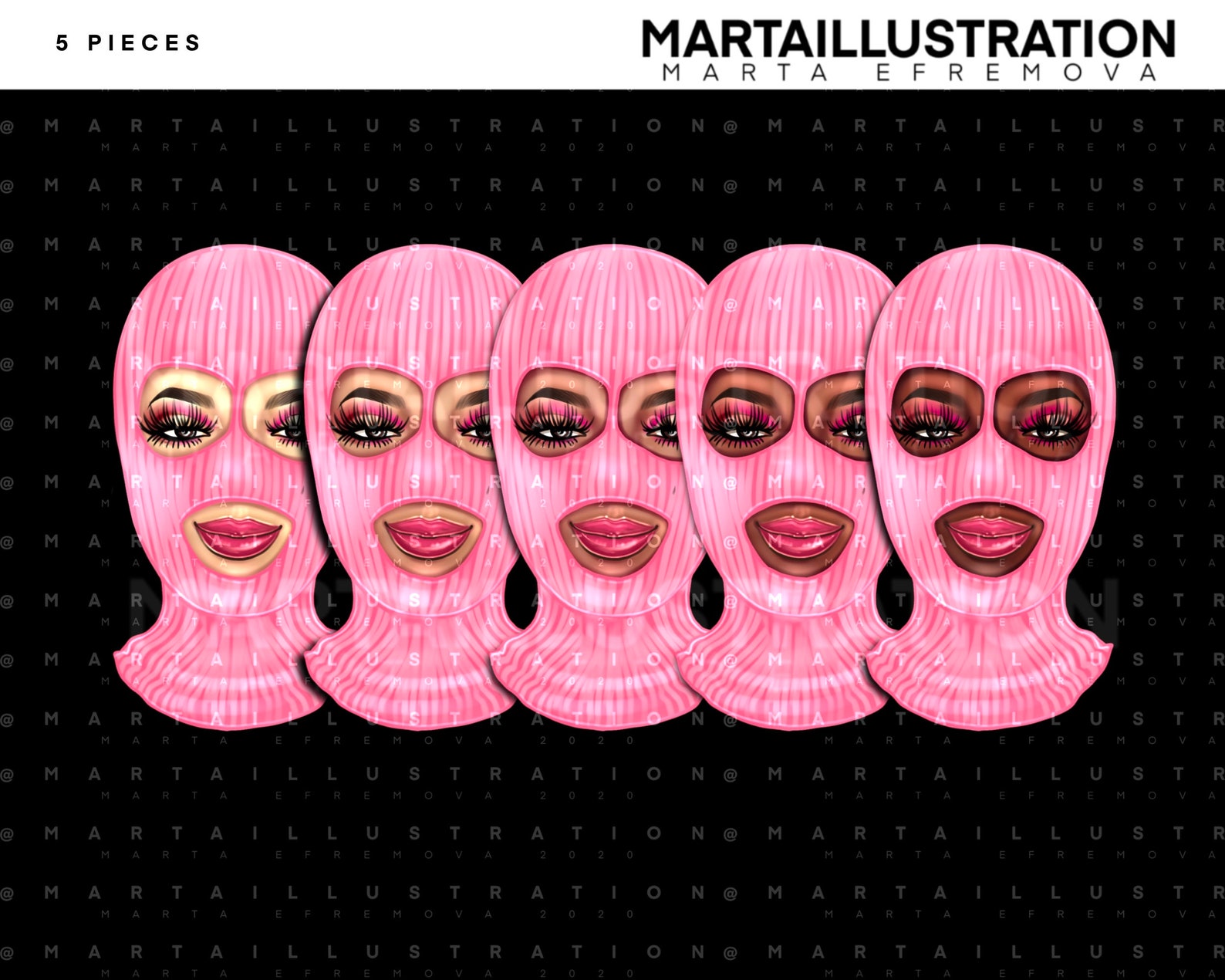 SKI MASK CLIPART Ski Mask Png Pink Ski Mask Clipart Ski - Etsy