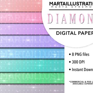 DIAMOND DIGITAL PAPERS, Diamonds, Digital Paper, Diy Logo, Diy Letters ...