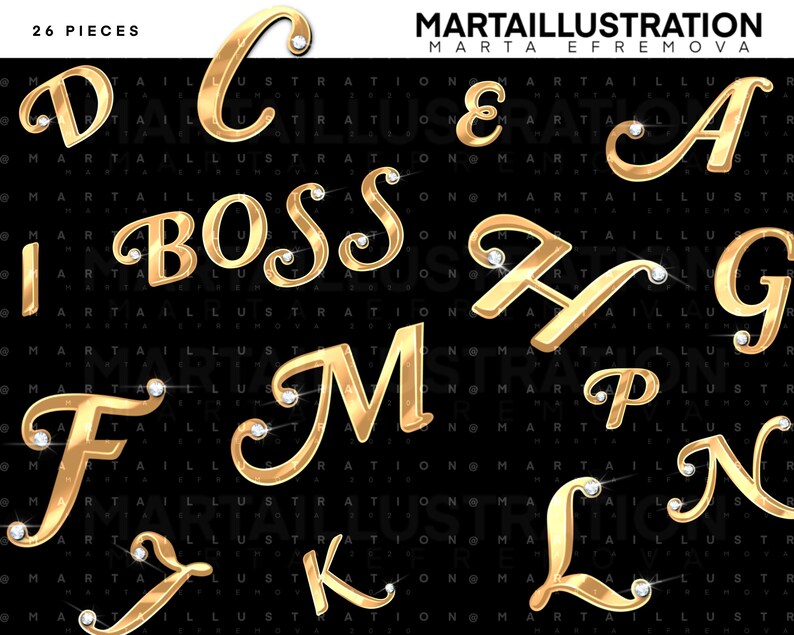 DIAMOND LETTERS, GOLD Alphabet, Diamond Text, Diy Logo, Diy Letters ...