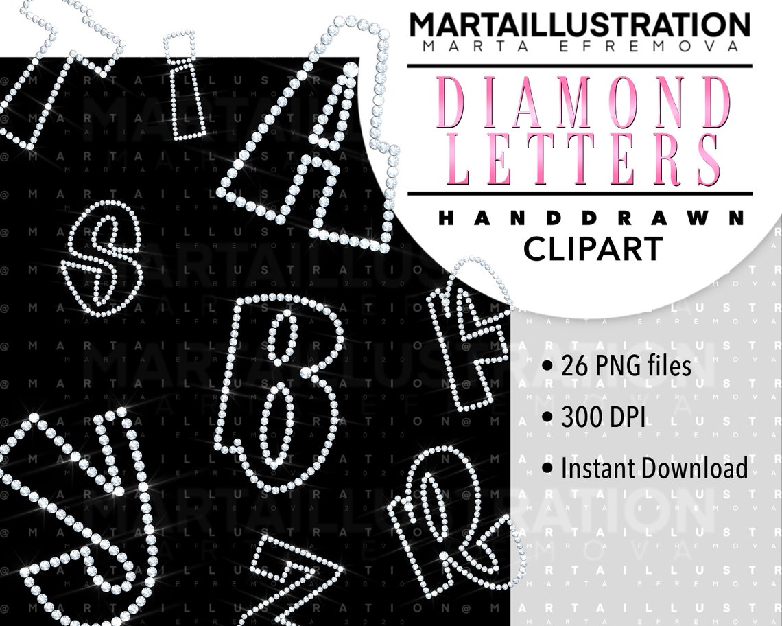 Glam DIAMOND LETTERS Diamond Alphabet Diy Logo Diy Letters - Etsy