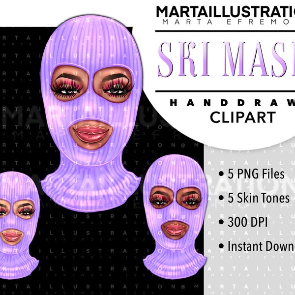 Ski Mask Cartoon - Etsy