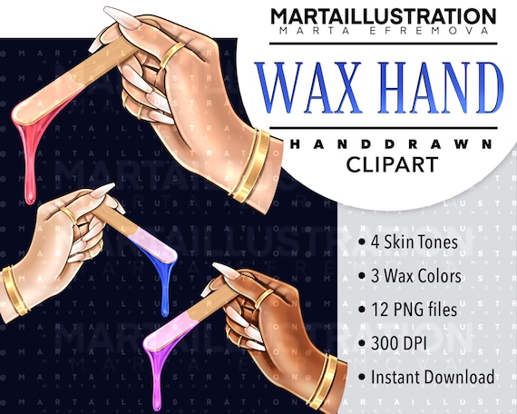 BEAUTY CLIPART Wax PNG Waxing Clipart Wax Hand Clipart - Etsy