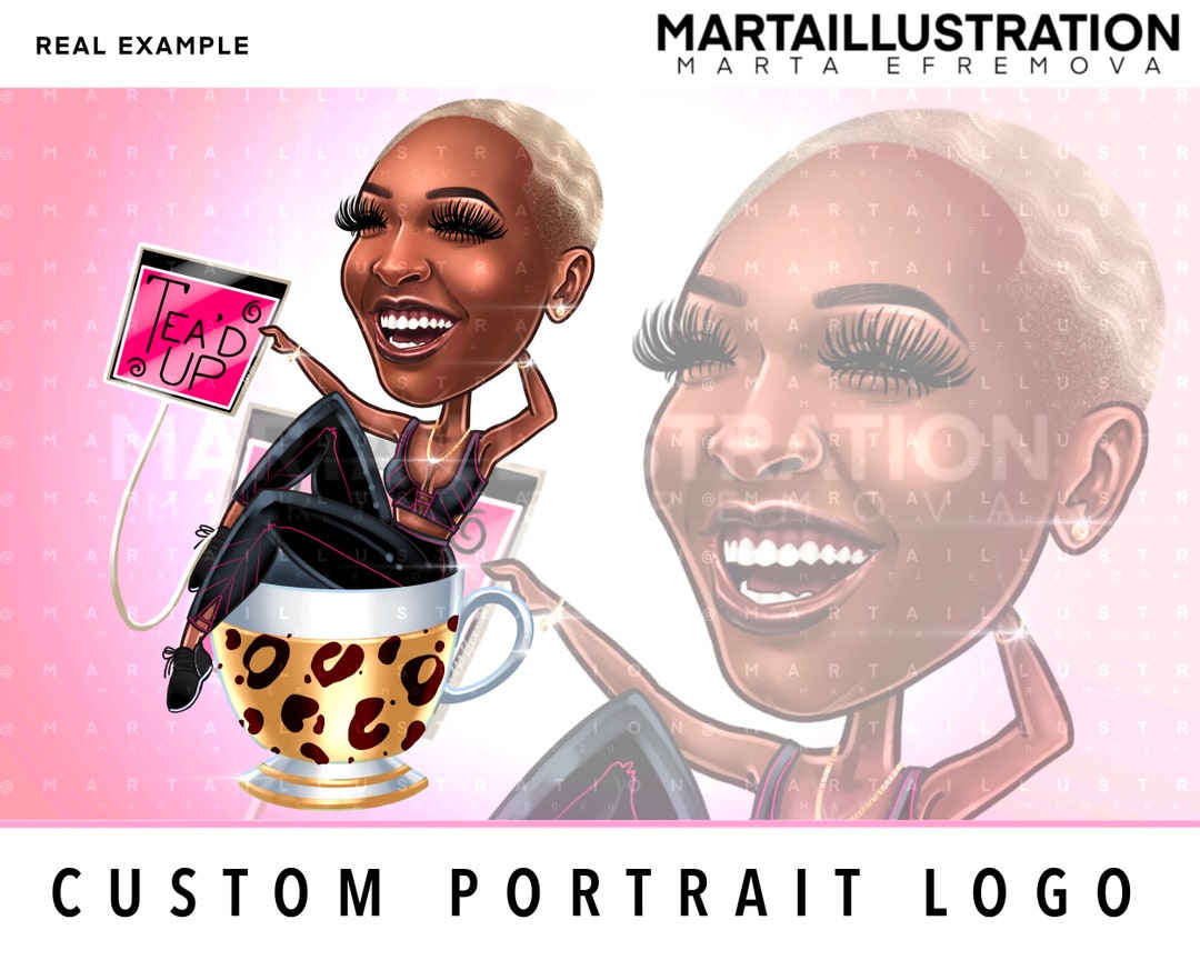 PODCAST LOGO, YOUTUBE Logo, Custom Portrait Logo, Illustrated Logo ...