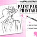CANVAS PRINTABLE, Pre-drawn Canvas, Pre-sketched Canvas, Outlined ...