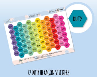 Duty Planner Stickers - Etsy