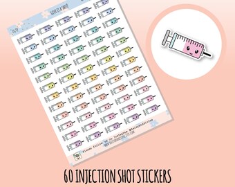 Injection Planner Stickers - Etsy