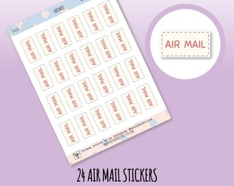 Air Mail Stickers - Etsy