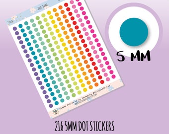 5mm Dot Stickers - Etsy