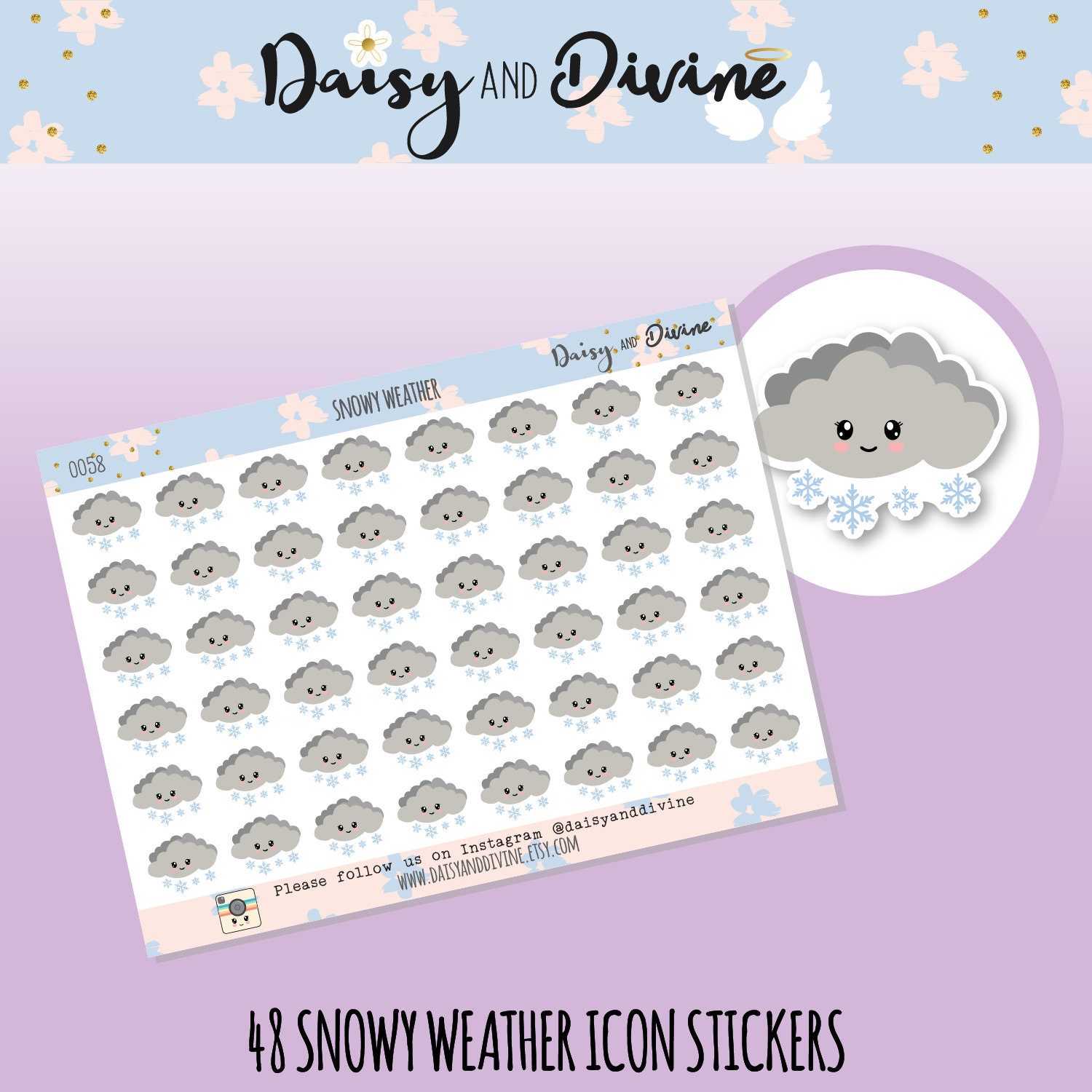 Paper Stickers 135 stickers Cute Mini Weather Tracking Planner Stickers ...