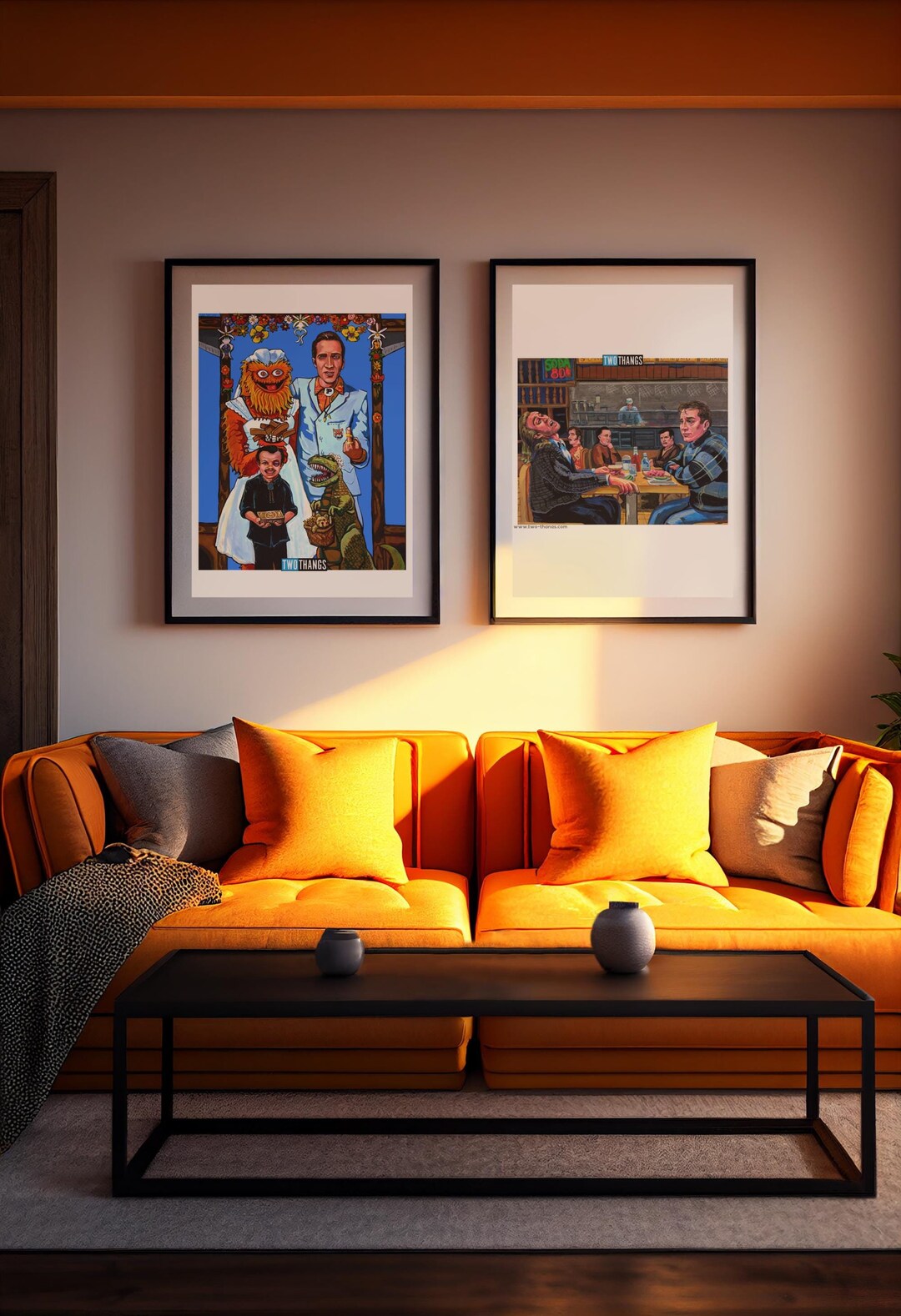Nic Cage Pop Culture Art Prints – Gritty/nic Cage and When Harry Met ...