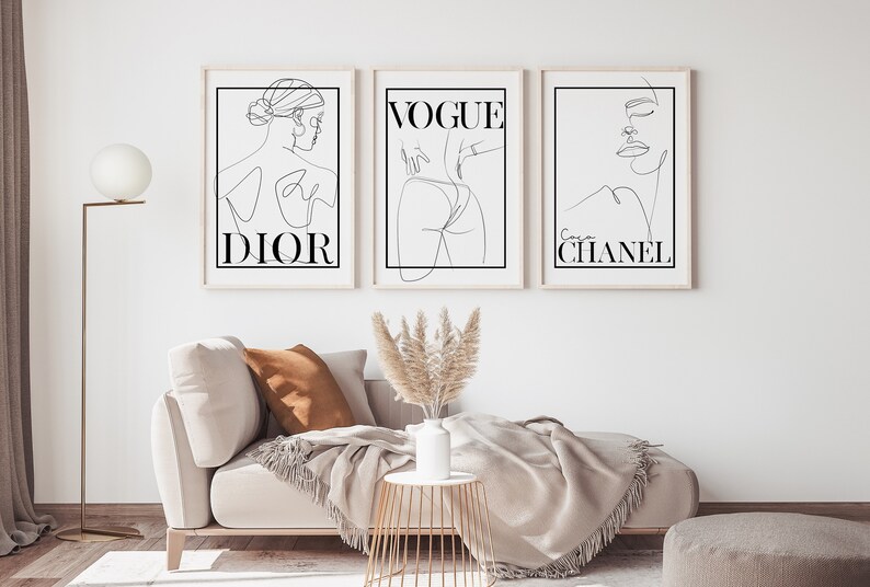 Fashion Poster Bundle Dior Print Fashion Wall Art Poster | Etsy