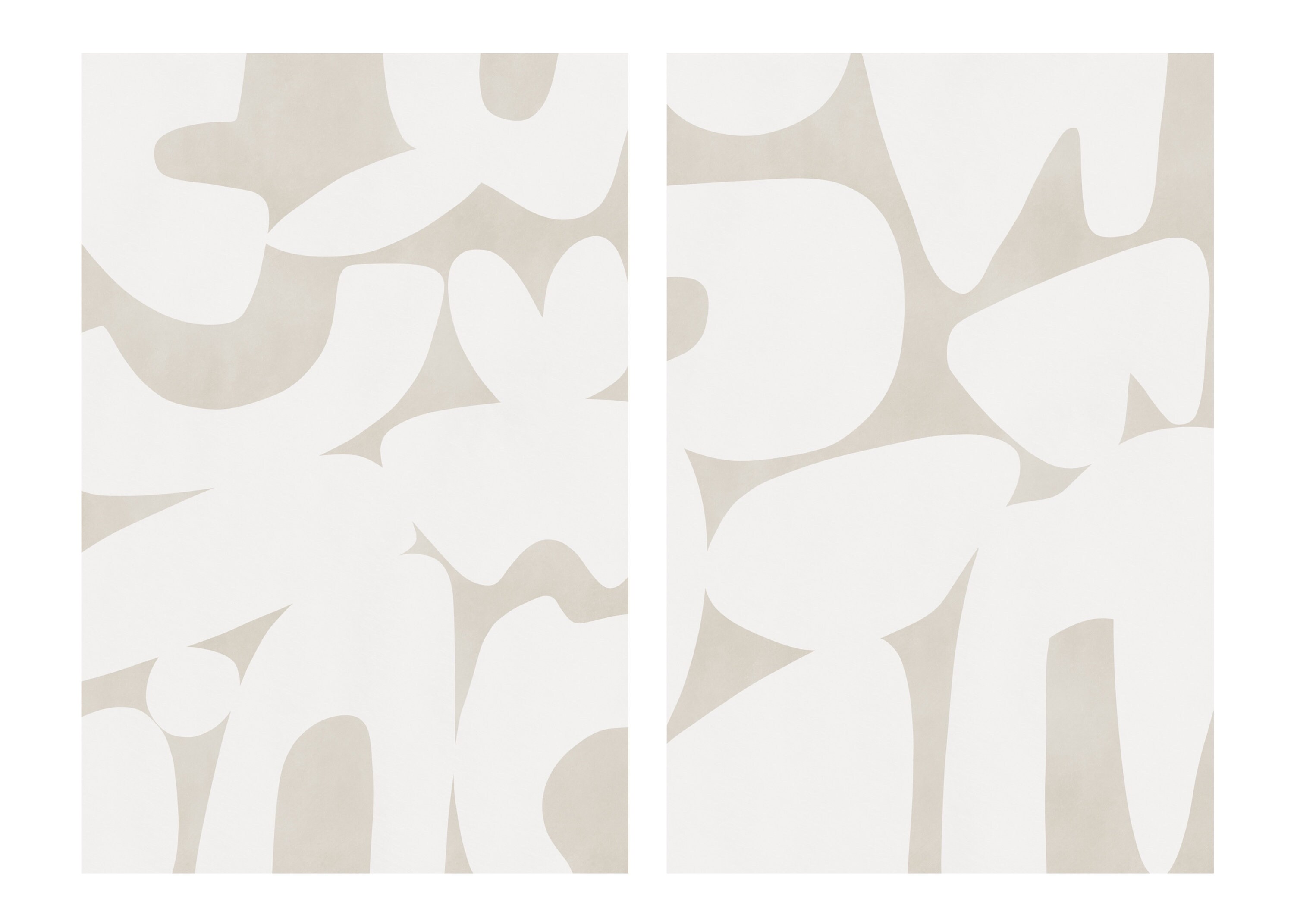 Neutral Abstract Art Print Neutral Gallery Wall Set - Etsy