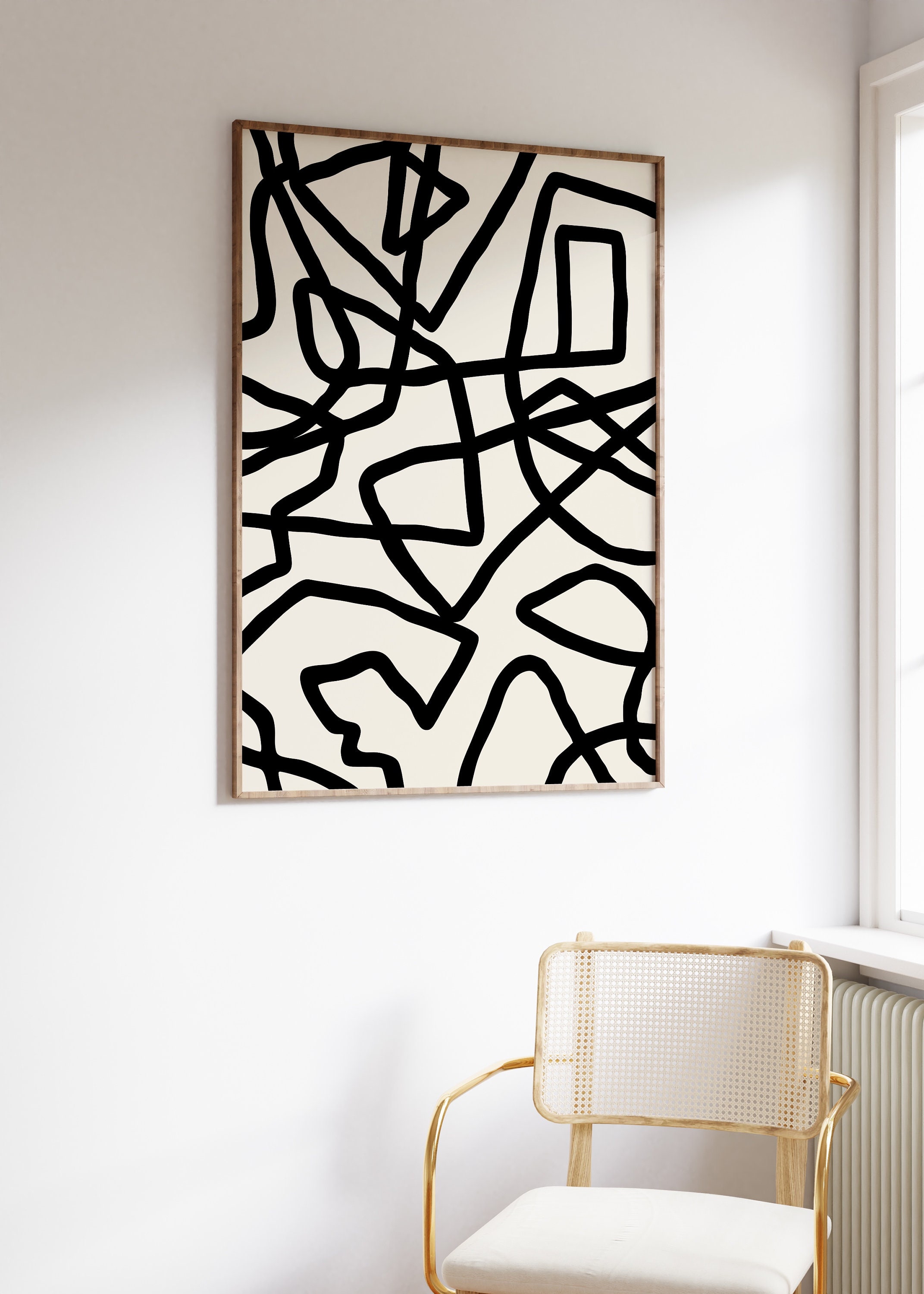Black Abstract Art Print Black Abstract Art Printable Art - Etsy