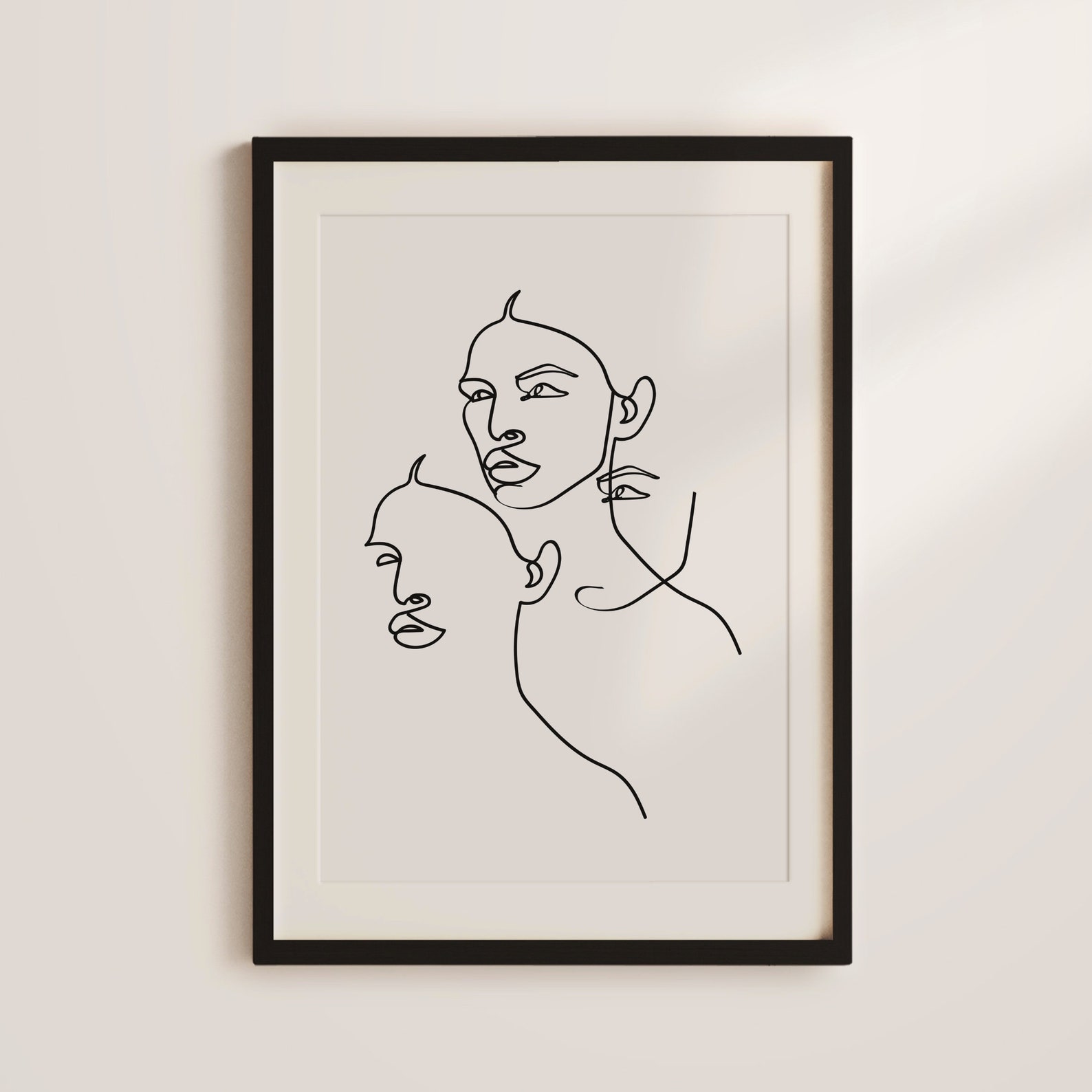 Woman's Body Fine Line Print Black and White Art Line | Etsy