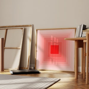 Square Printable, Pink Toned Art, Printable Wall Art, Geometric ...