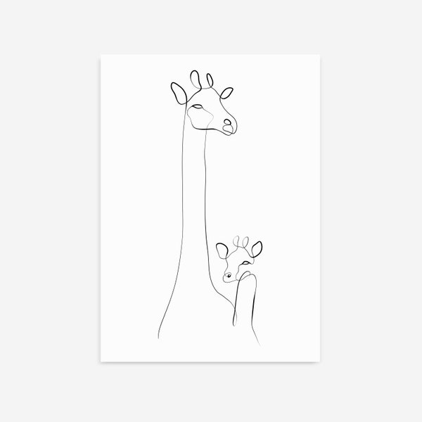 Kids Animal Line Drawings - Etsy