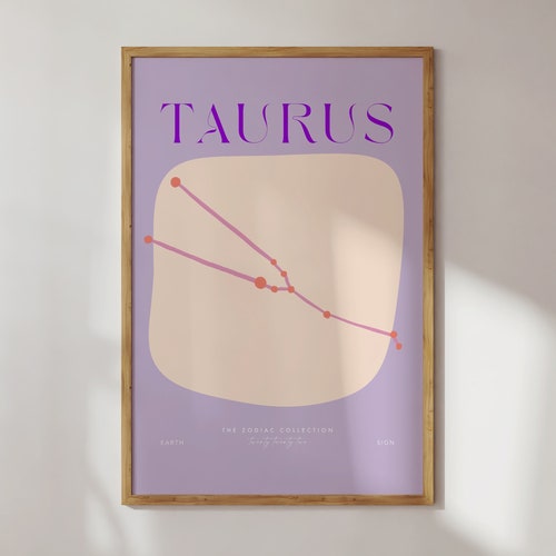 TAURUS Star Sign Instant Download Print Zodiac Art Printable - Etsy