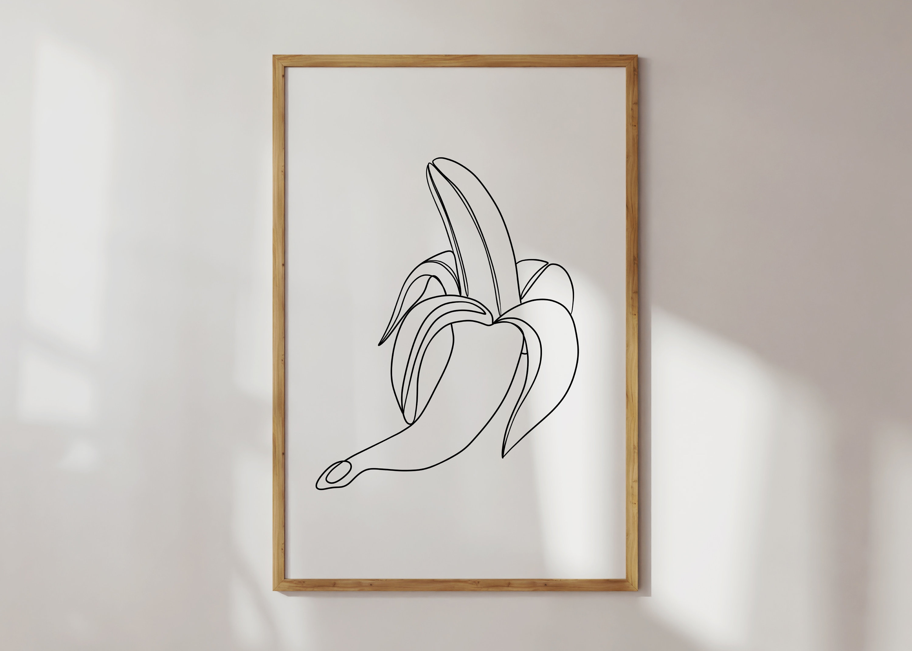 Banana Outline Drawing