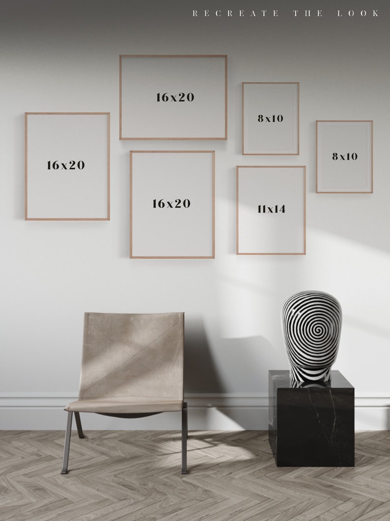 Modern Abstract Print Set Of 6 Bundle Print set Neutral | Etsy