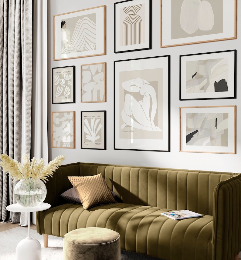 Neutral Abstract Art Print Vintage Prints PRINTABLE Art - Etsy