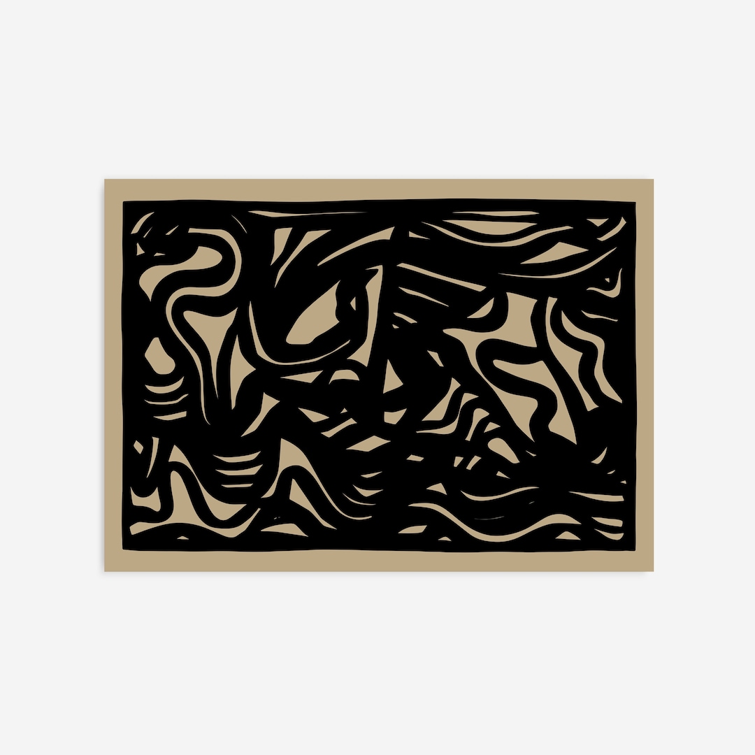 Black Abstract Art Print, Black Abstract Art, PRINTABLE Art, Gallery ...
