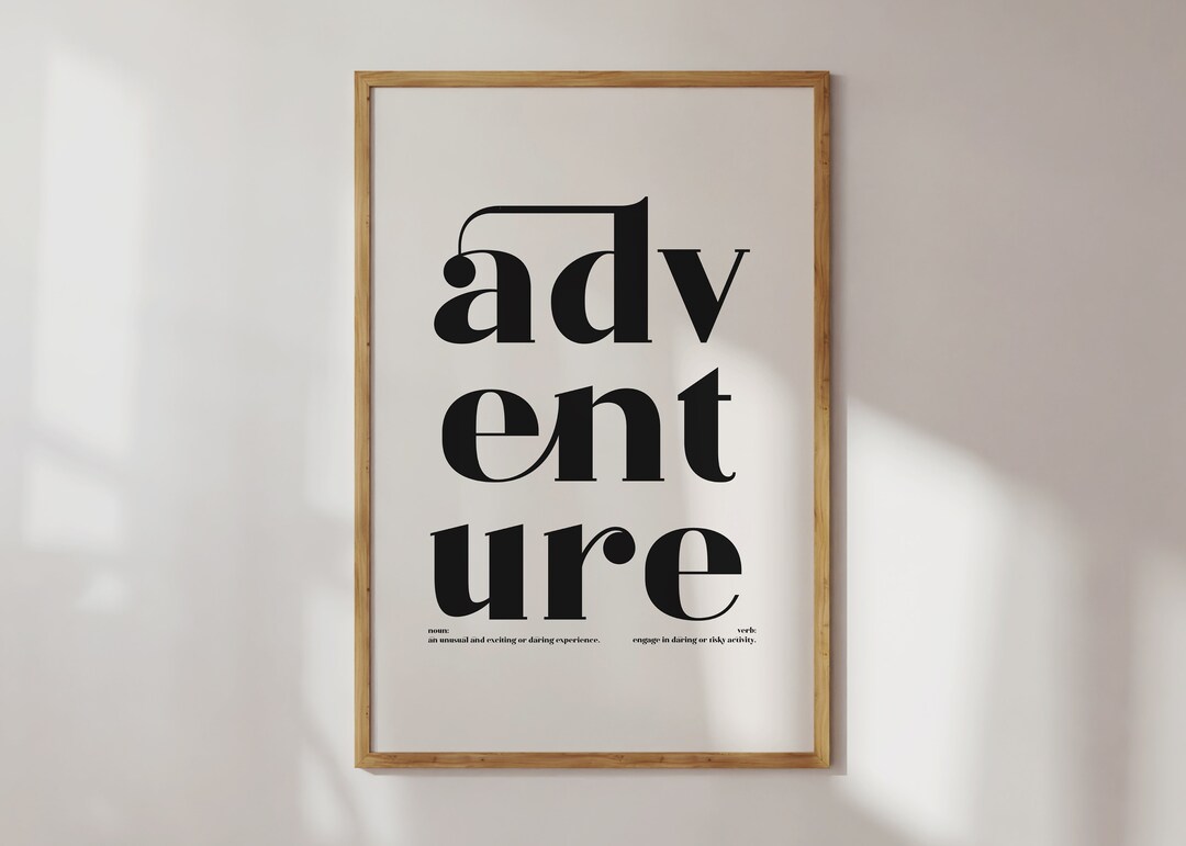 Adventure Print, Adventure Poster, Travel Prints, Printable Word Art ...