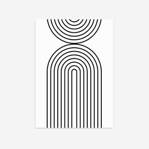 Geometric Rainbow Print, Abstract Art, Boho Print, Poster Print ...