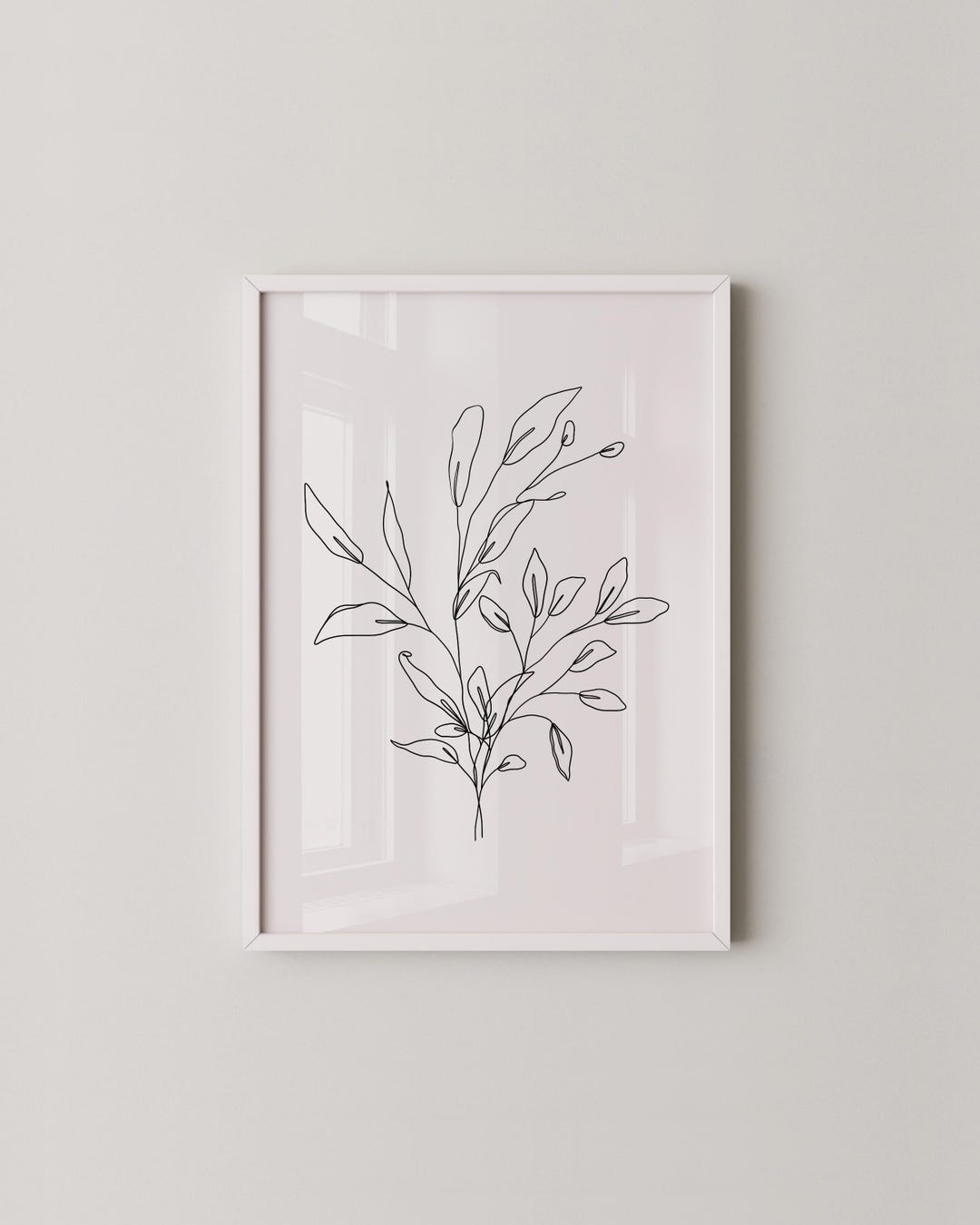 Minimalist Botanical Line Drawing | Modern Plant Illustration | Simple ...