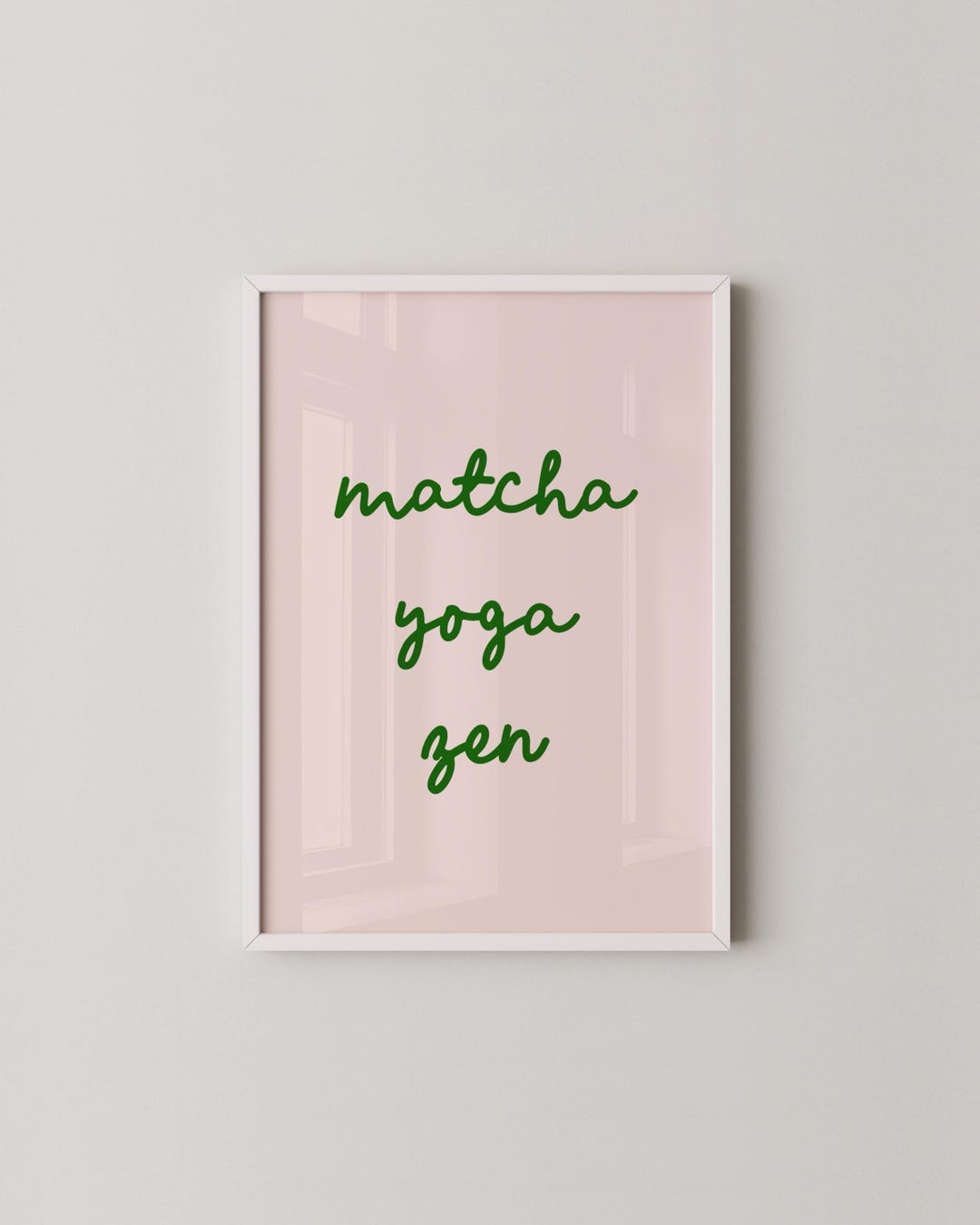 Matcha Latte Poster | Yoga Prints | Coffee Bar Decor | Kitchen Prints ...