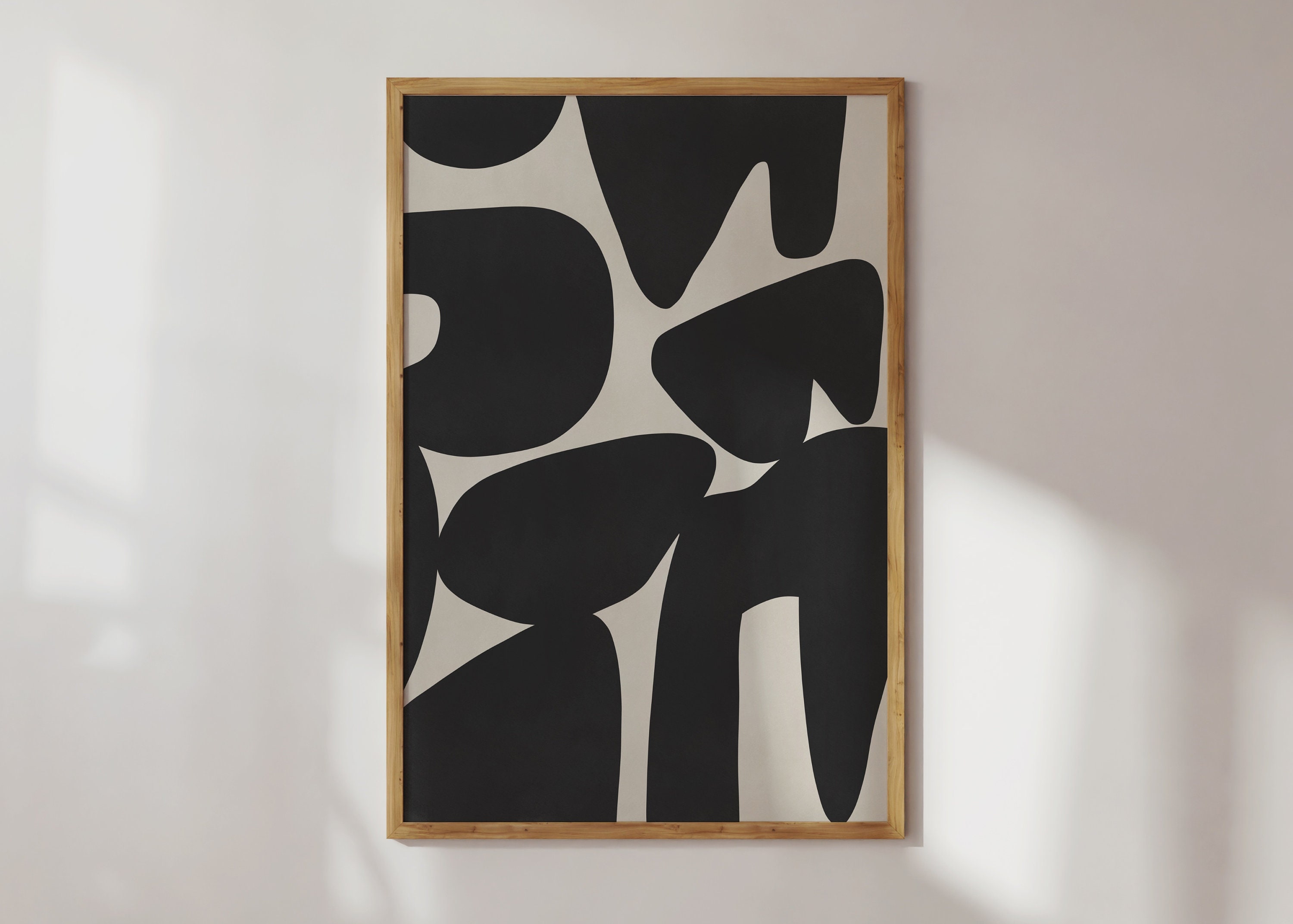 Black Abstract Art Print Black Abstract Art Printable Art - Etsy