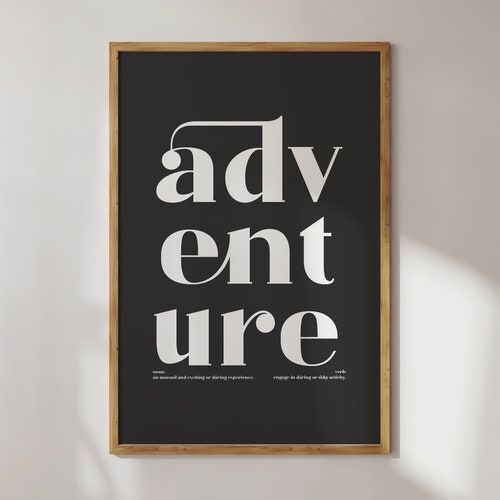 Adventure Print Adventure Poster Travel Prints Printable - Etsy
