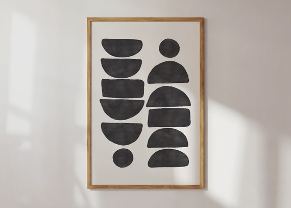 Abstract Shape Print Geometric Abstract Art Printable Art - Etsy