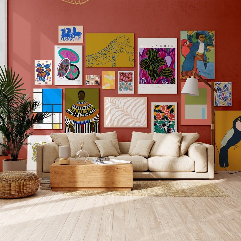MEGA Bundle Eclectic Gallery Wall Set of 17 Prints - Etsy