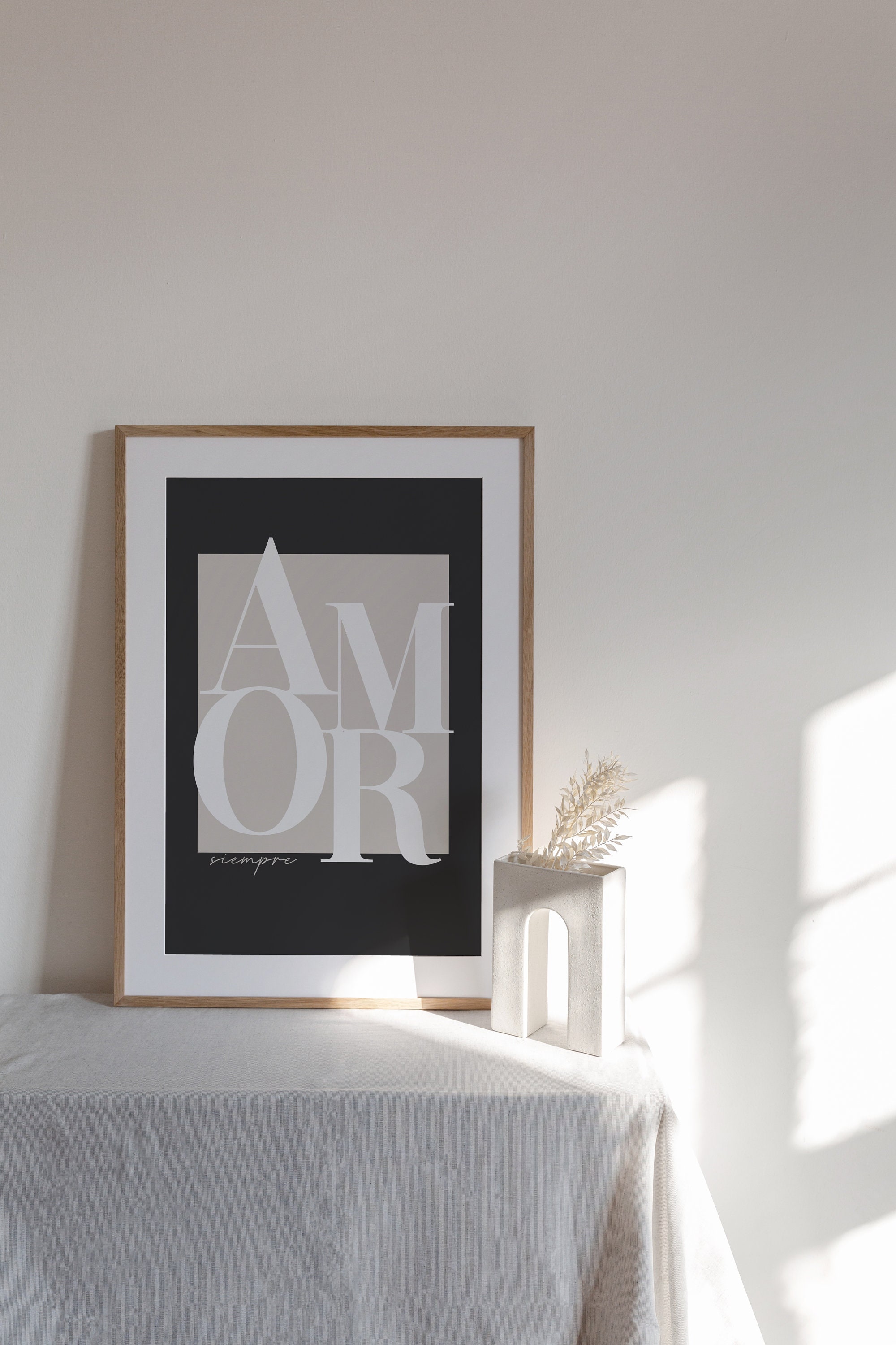 Amor Print Love Quote Typography Print Spanish Word Art | Etsy