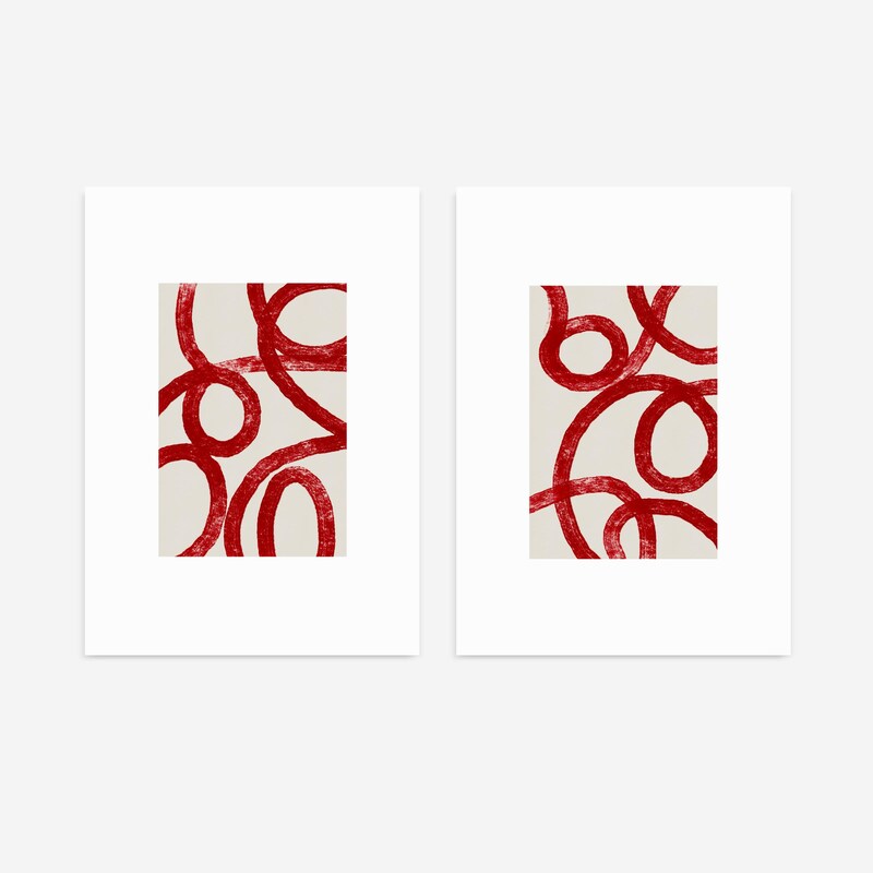 Red Art Print - Etsy