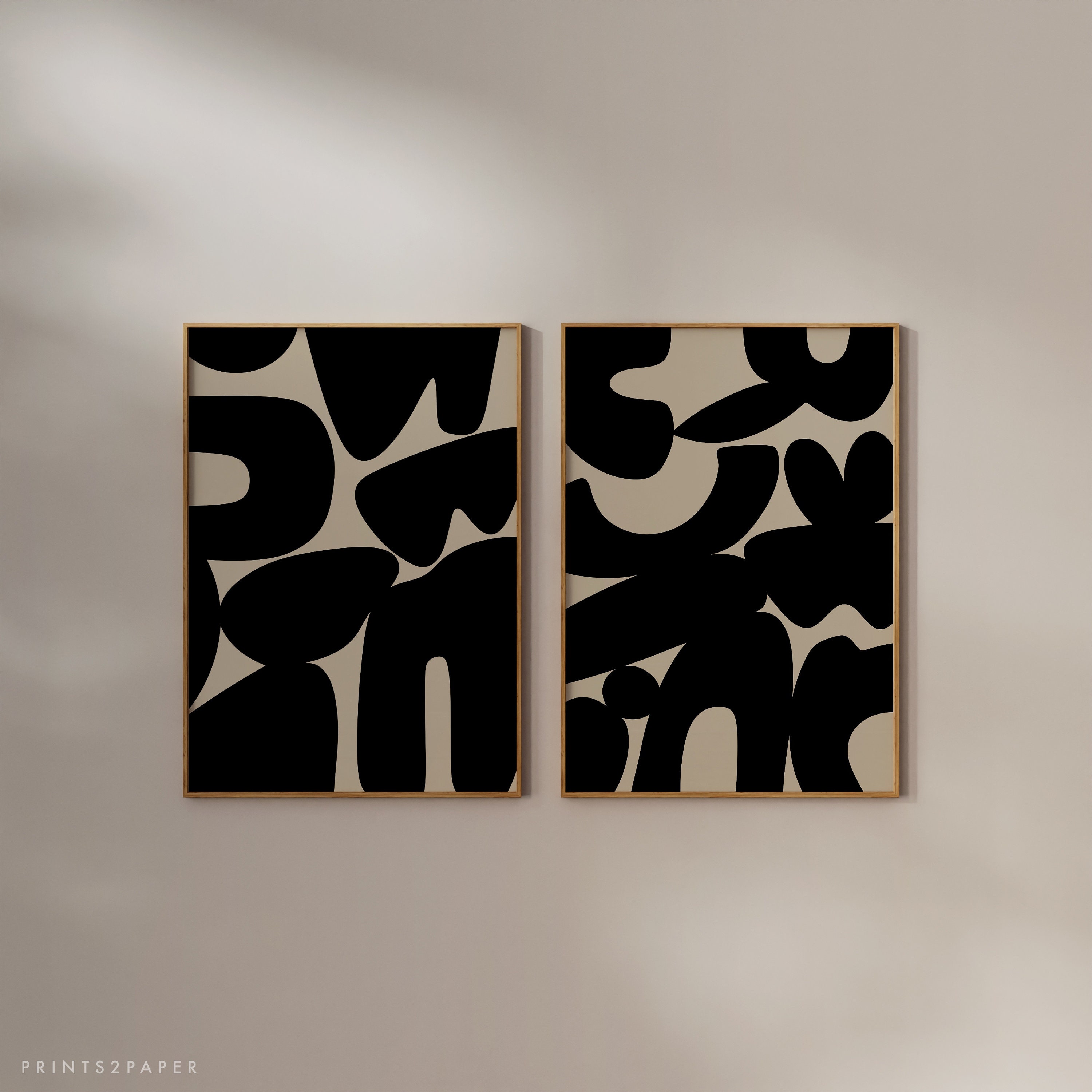 Black Abstract Art Print Black Abstract Art Printable Art - Etsy