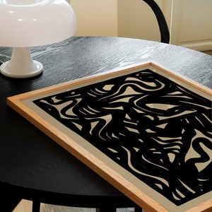 Black Abstract Art Print, Black Abstract Art, PRINTABLE Art, Gallery ...