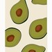 Avocado Print Avocado Kitchen Print Green Wall Art Fruit - Etsy