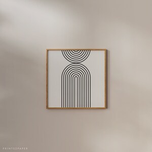 Geometric Rainbow Print Abstract Art Boho Print Poster - Etsy