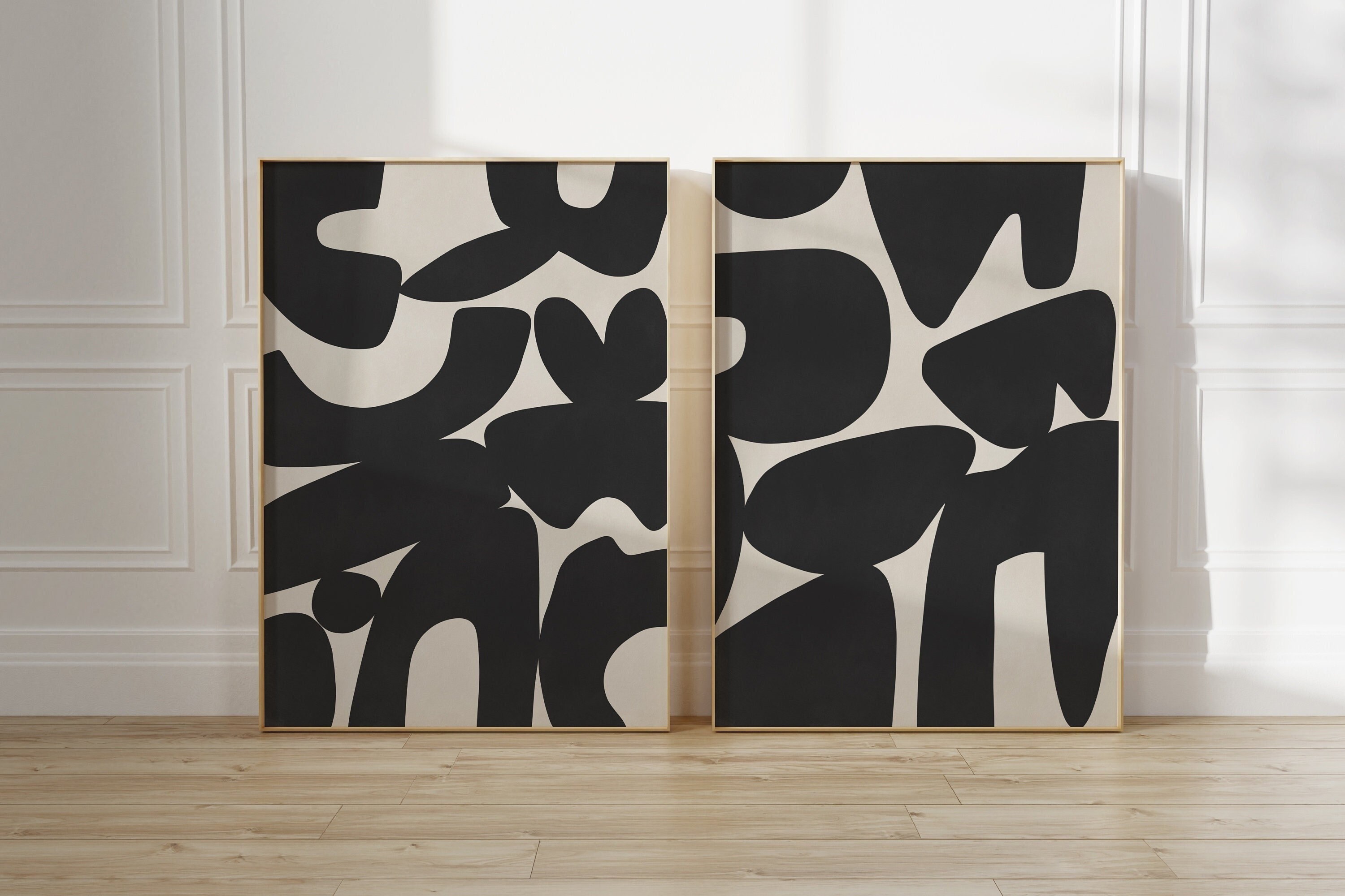 Black Abstract Art Print Black Abstract Art Printable Art - Etsy