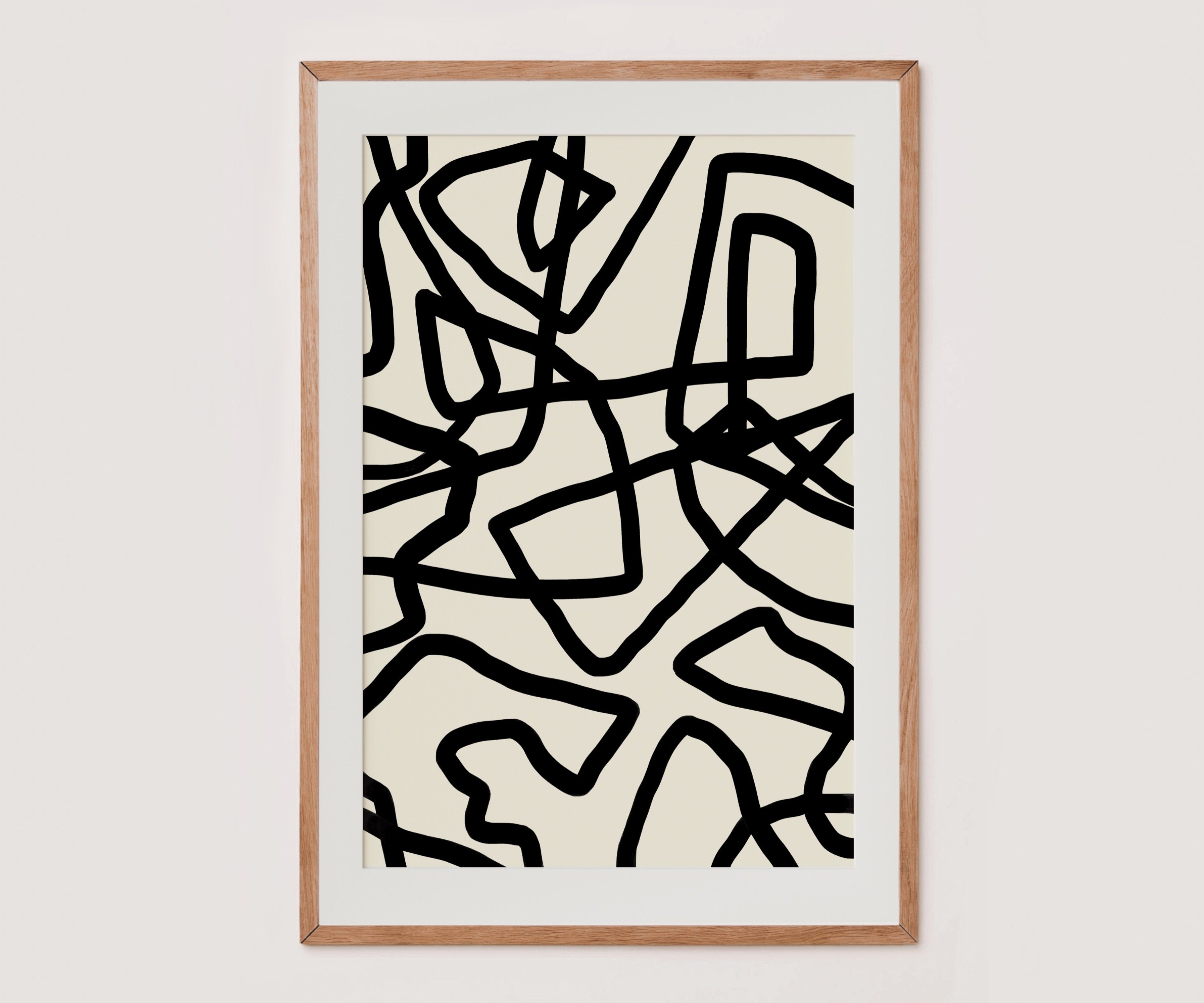 Black Abstract Art Print Black Abstract Art Printable Art | Etsy