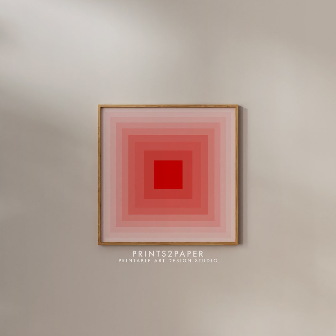Square Printable Pink Toned Art Printable Wall Art - Etsy