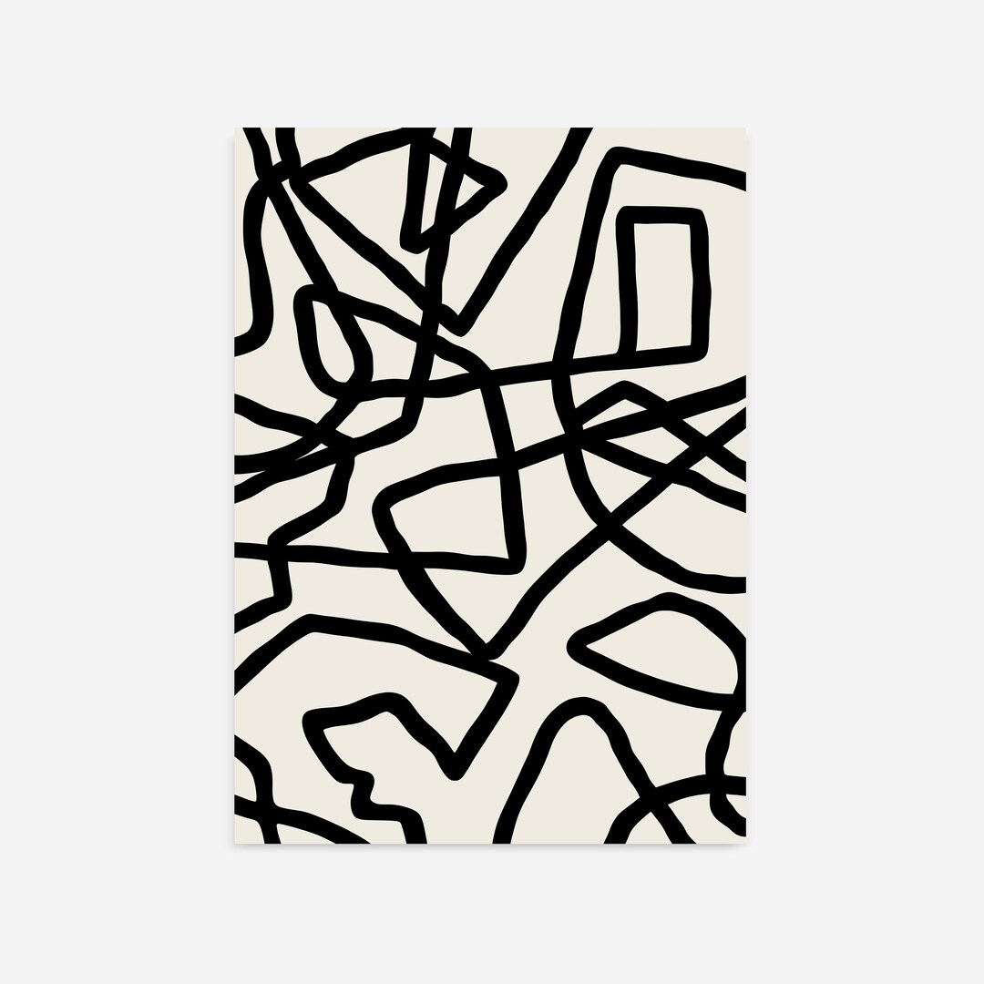 Black Abstract Art Print, Black Abstract Art, Printable Art, Gallery ...