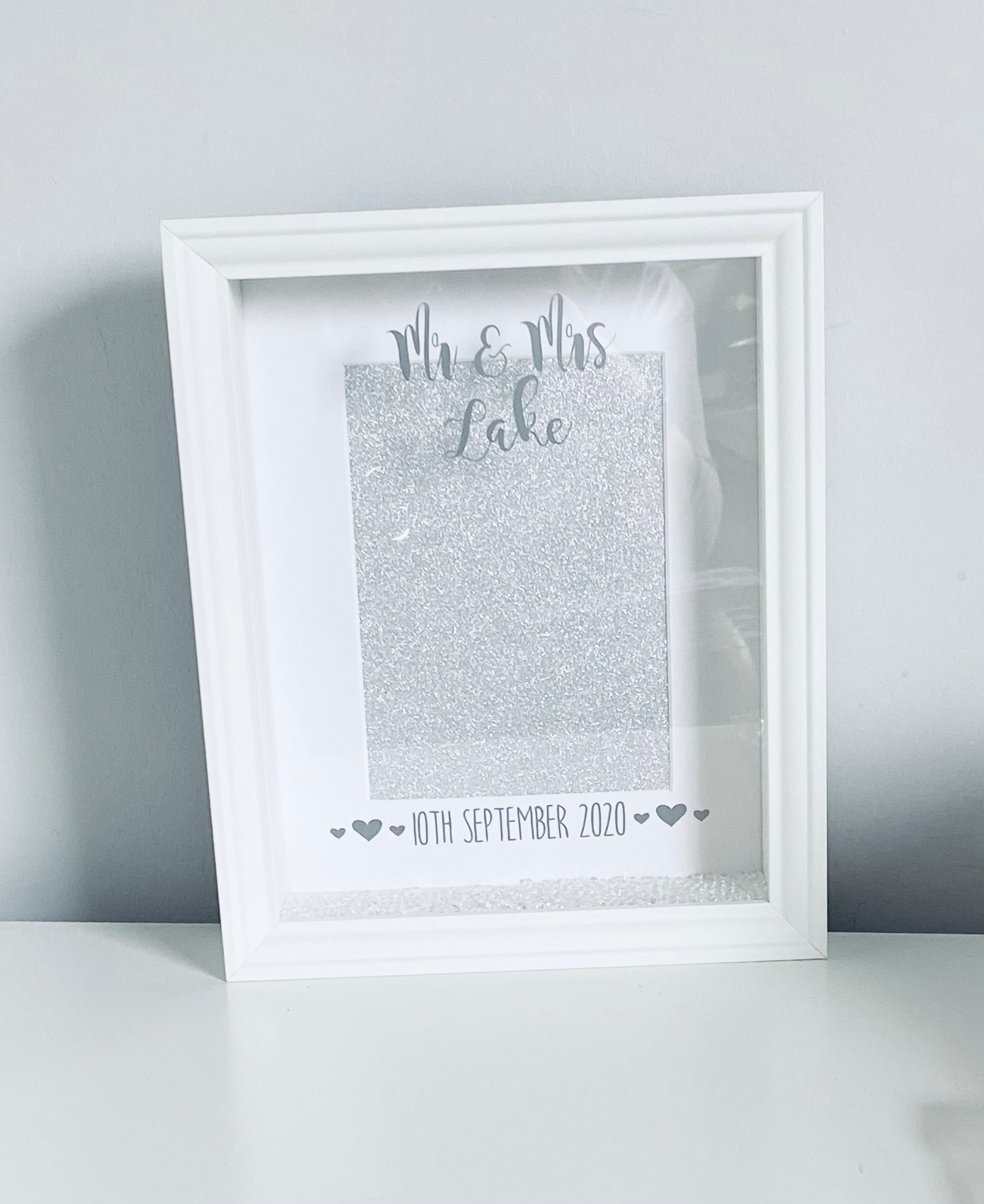 Personalised wedding photo frame wedding gift | Etsy