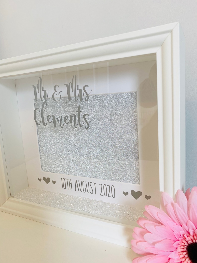 Personalised wedding photo frame wedding gift | Etsy